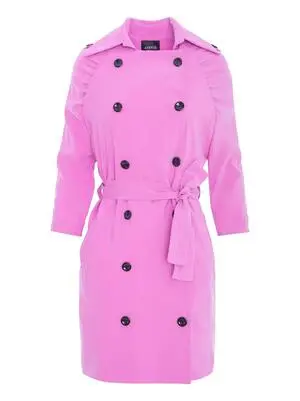 AVENUE N°29 Trench Dress With Raglan Sleeves - Brown