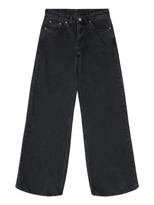 DR. DENIM Rhue Low Wide Leg Jeans - Black