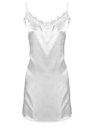 ETTIE Satin Slip Dress - Silver