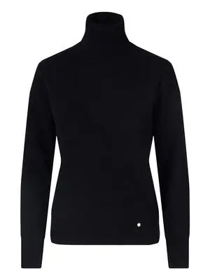 TIRILLM Cassie Cashmere Turtleneck Pullover - Black