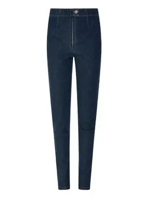 CIRCULAR PATH Ankle Crop Skinny Jeans - Blue