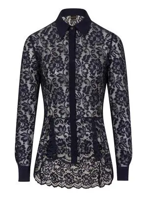 SOPHIE CAMERON DAVIES Lace Shirt - Blue