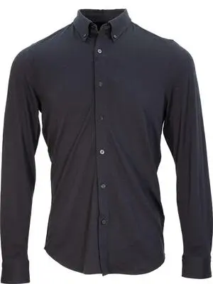 LORDS OF HARLECH Men's Shawn Merino Shirt In Black