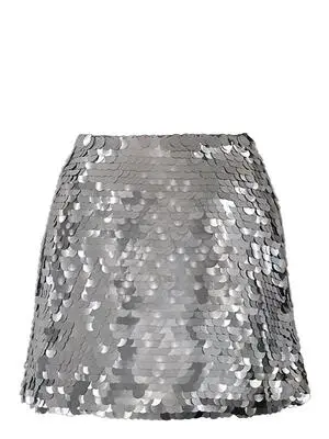 ANSE VICTORIN Cindy High-waisted Skirt - Silver