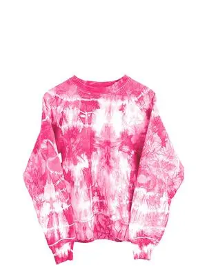 ZENZEE Tie-dye Reconstructed Sweatshirt - Pink