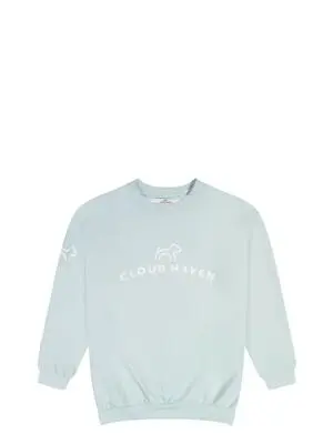 CLOUD HAVEN Boyfriend Logo Sweatshirt - Blue