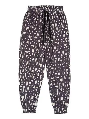 MYSIMPLICATED Printed Trousers With Adjustable Waist - Brown