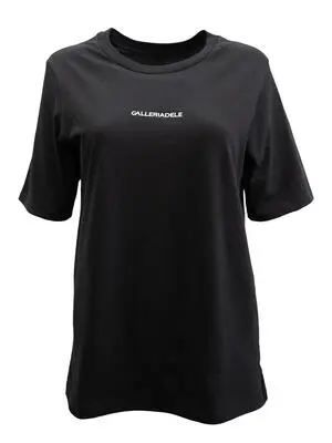 GALLERIADELE Short-sleeve Logo T-shirt - Black