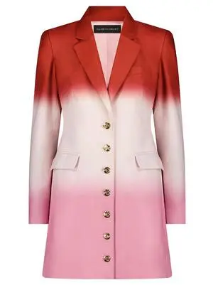 ELIZABETH DIAMANT Double-breasted Blazer Dress - Pink/red