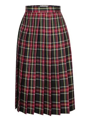 COME ON Christine Tartan Pleated Skirt
