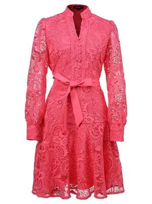 SMART AND JOY All-Lace Long Sleeve Mini Dress