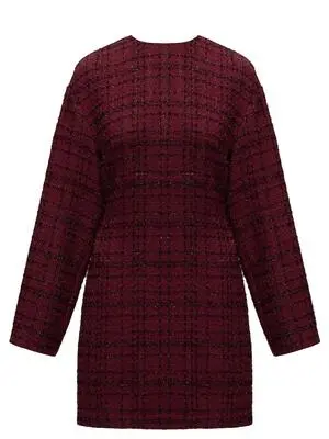 UNDRESS Carmela Tweed Mini Dress - Red