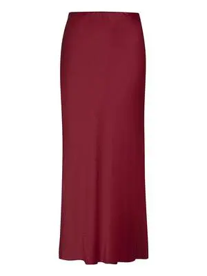 ROSES ARE RED Midi Viscose Skirt - Brown/red