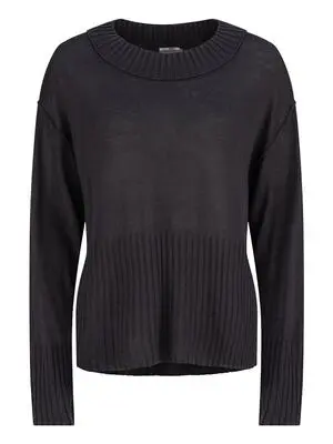 DREF Relaxed Fit Knit Sweater Black