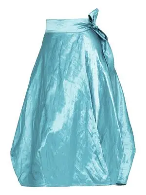 BIANCA POPP Wrapped Knee-length Skirt - Blue