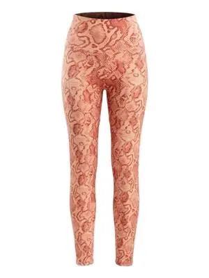 BEFITNESSLOU Pink / Red Coral Snake Legging - Pink/red