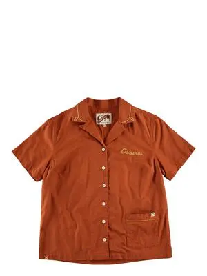 &SONS TRADING CO Damsons Double Bowling Shirt - Orange