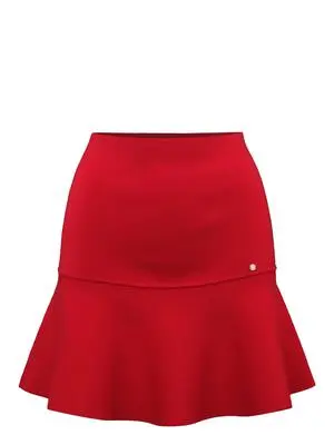 TIRILLM Merino Wool Skirt - Red