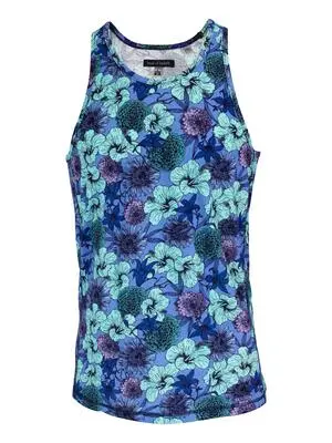 LORDS OF HARLECH Tedford Hibiscus Garden Tank - Blue