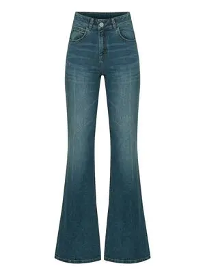 MAVLO Flared High-Rise Jeans