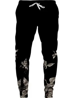 ALOHA FROM DEER Birds Sweatpants - Black