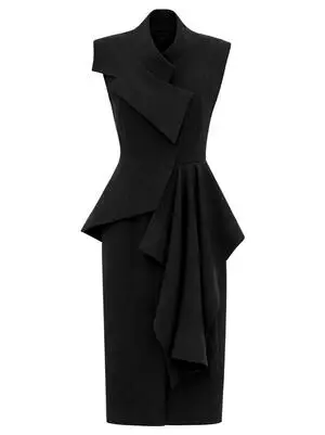 JULIA ALLERT Julia Allert Sleeveless Draped Midi Dress
