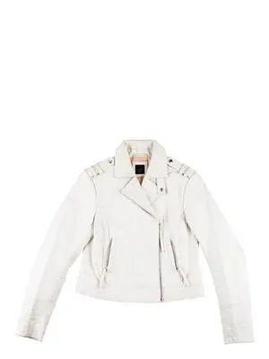 LO NEEL Pineapple Leather Biker Jacket