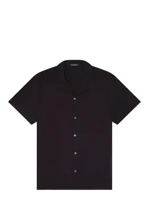 PLAYALUXE Saint Tropez Cabana Shirt Onyx - Black