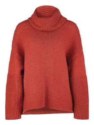 DREF Danica Chunky Knit Jumper - Orange/pink