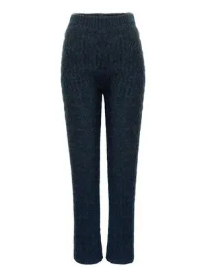 CCY CURRENCY Zigzag Mohair Pants - Green