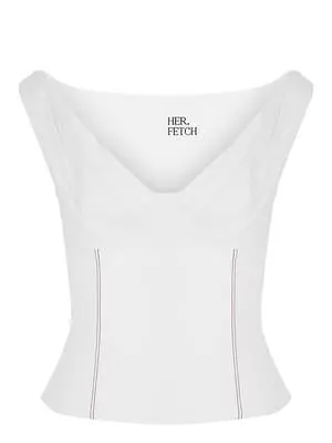 HERFETCH Grace Corset Top - White