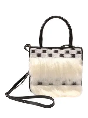 SJW BAGS LONDON Megève Mini Tote - White/black