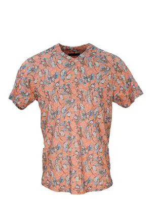 LORDS OF HARLECH Maze Blossom Canvas Coral - Orange