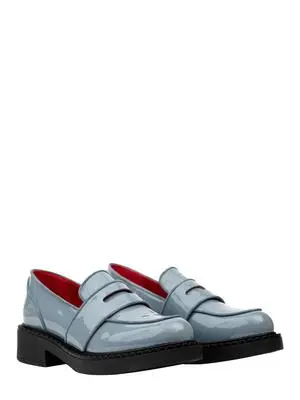 ROSAMUND MUIR LONDON Stratford Patent Loafers - Grey
