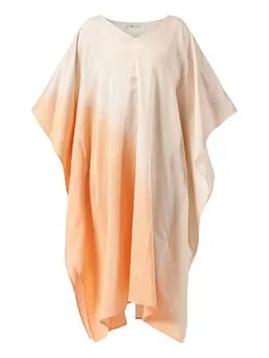 HERITAGEMODA Ombré Silk Cotton Kaftan Dress - Pink