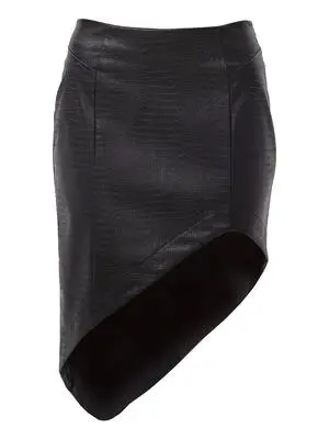 MAISON BOGOMIL Faux Leather Asymmetric Skirt - Black