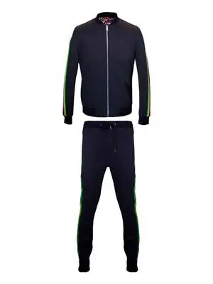 DAVID WEJ Lagos Multi Stripe Tracksuit - Blue