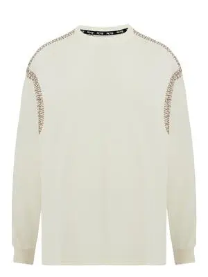PCFG Neutrals / Crochet Tee Off - White