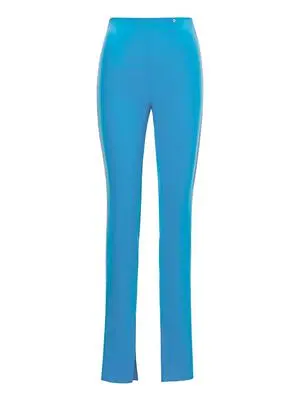 NISSA Embellished High-waisted Pants - Blue