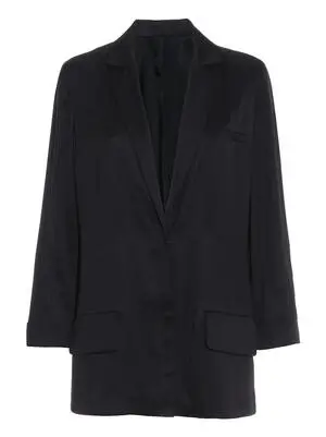 HELENE GALWAS Barbara Relaxed Blazer - Black