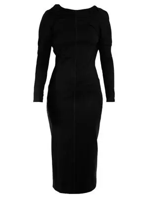 THE ETHOS STUDIO Sarah Midi Dress - Black