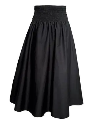 FROCK TALES Orchid Midi Skirt With Pockets - Black