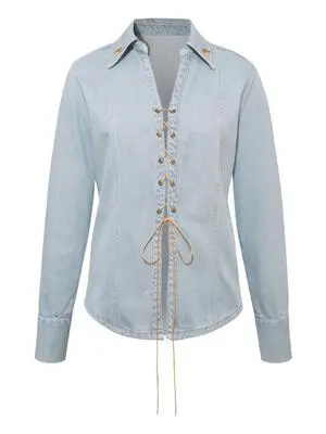 CÓTIER DENIM Solea Denim Shirt - Blue