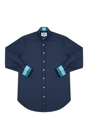 KOY CLOTHING Navy Basketweave Knit - Blue