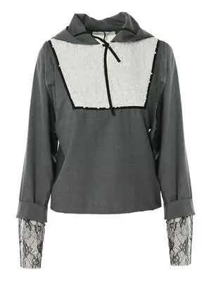 LARISA DRAGNA Ella Top With Sequin And Lace Details