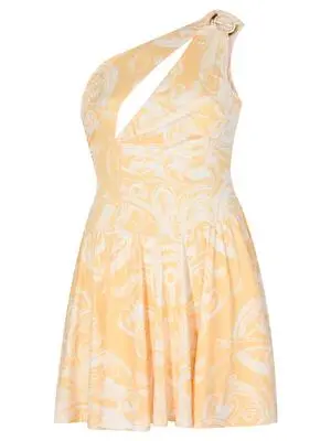 NO'DESIGN Fleur One-shoulder Mini Dress - Yellow