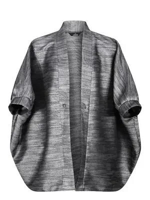 LIONESS BY TF Sand Storm Print Short Kimono - Silver