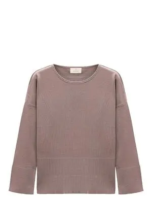 PERALUNA Rio Flat Knit Boat-neck Jumper - Grey