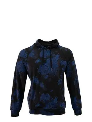 LORDS OF HARLECH Hank Campania Floral Hoodie Black