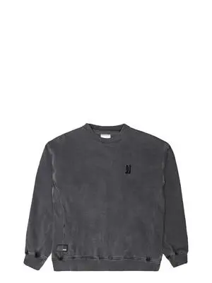 COMUNE Duke Crew Faded Sweatshirt Black
